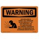 OSHA WARNING Sign - Accumulator Is Under High Pressure With Symbol ...