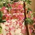 Artificial Wisteria Garland Vine Fuchsia 3 Pack Home Garden Outdoor ...