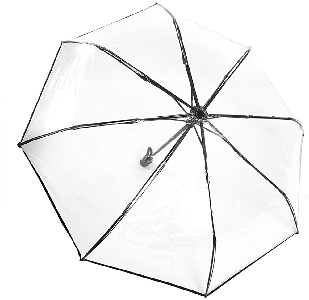 Clear GolfUmbrella Transparent Large Stick Umbrella Transparent Rain ...