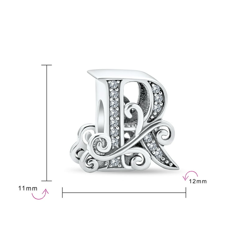 Silver Fancy Alphabet