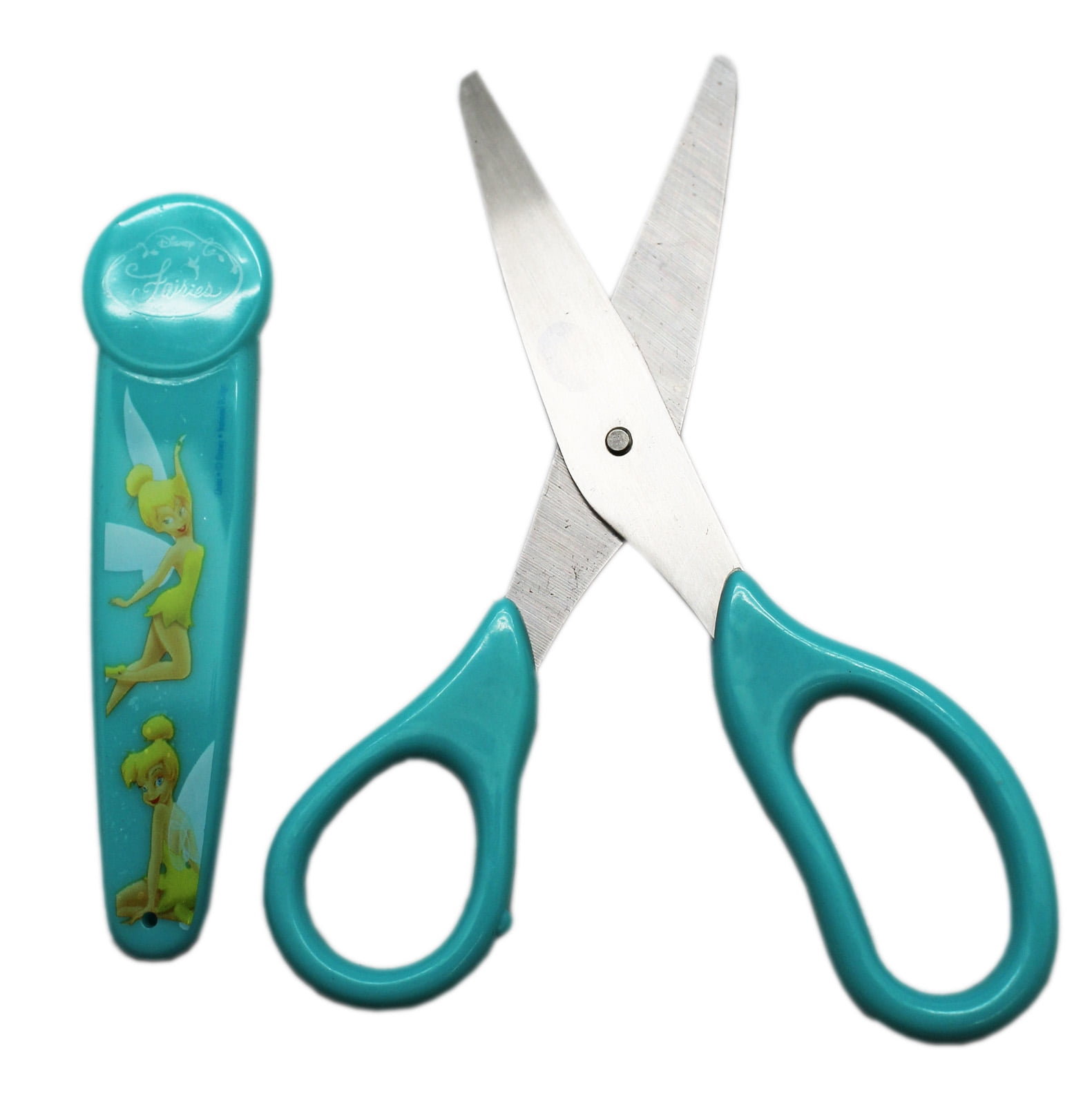 Disney Fairies Tinker Bell Teal Colored Handle Scissors w/Sleeve ...
