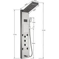 Shower Panel Tower LED Rainfall Waterfall Massage Shower System with ...