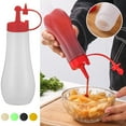 Ikeay Kitchen Household Porous Salad Bottle Ketchup Squeeze Bottle ...