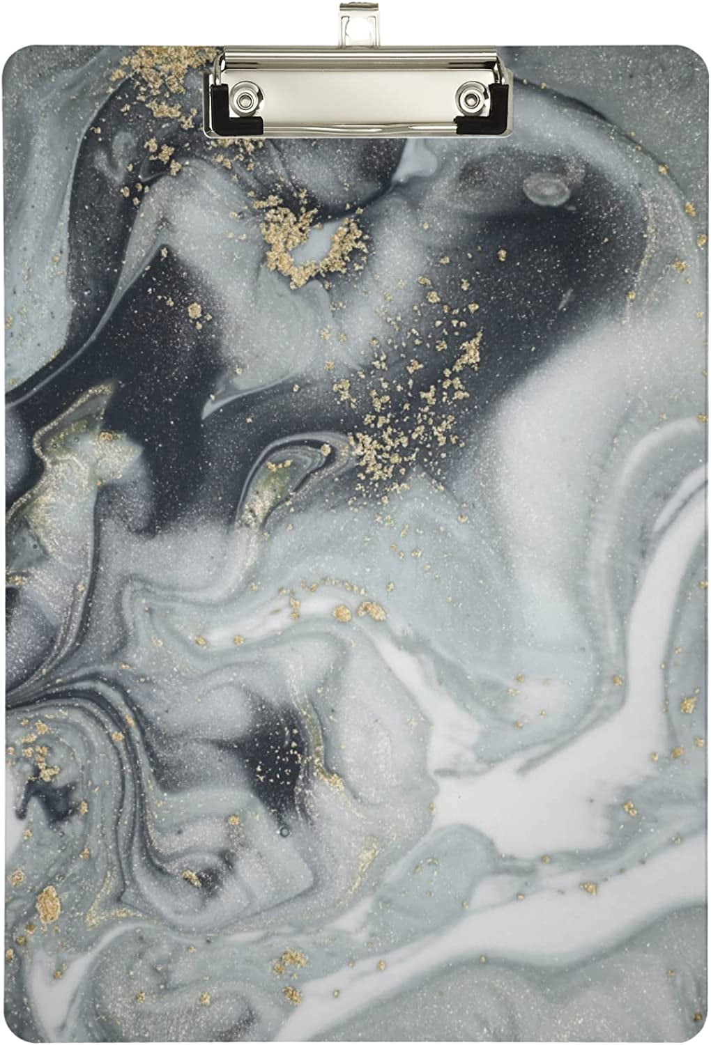 FMSHPON Beautiful Grey Marble Clipboard Hardboard Wood Nursing Clip ...