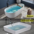 2PCS Bathtub Stopper Hair Catcher Kit, Bathtub Drain Strainer, Tub ...