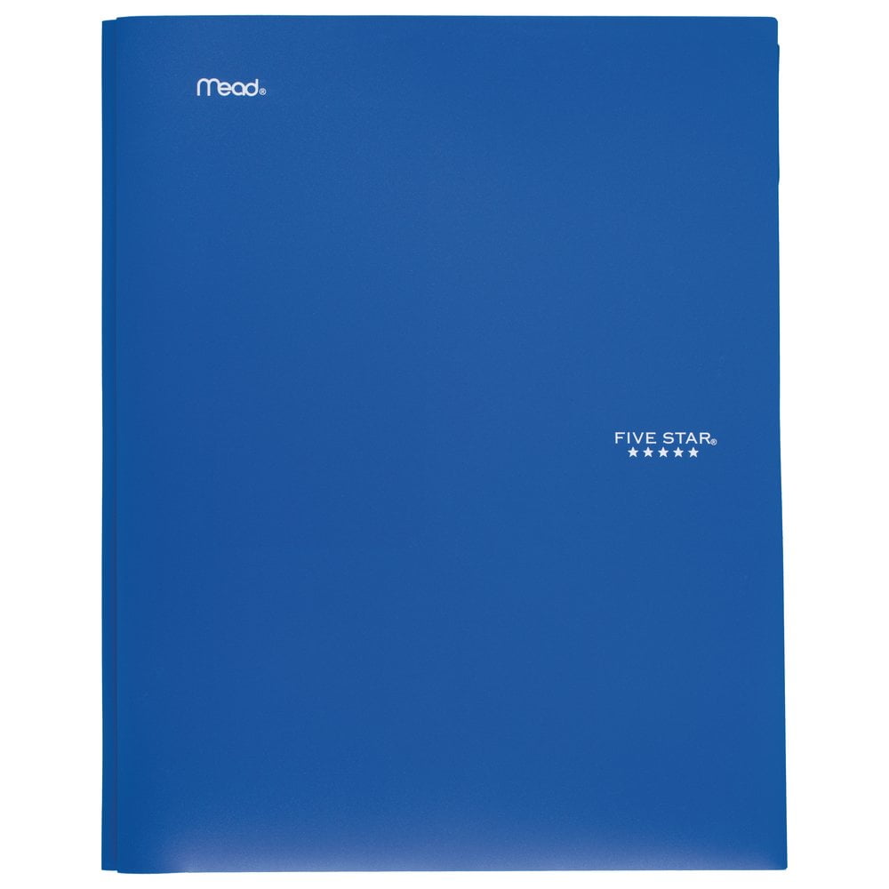 Five Star Stay-Put Pocket & Prong Folder, Cobalt Blue (34569) - Walmart.com