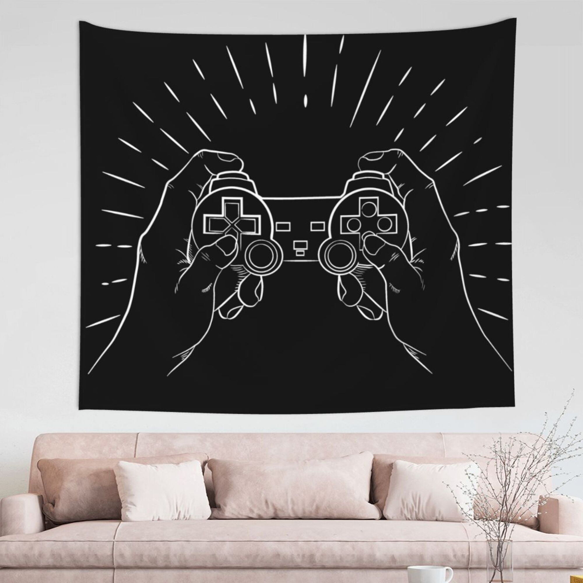 Game Time Tapestry, Video Games Wall Decor Home Decor Bedroom Living ...
