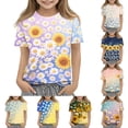 Cute Summer Tops for Girls Size 7 Soft Casual Short Sleeve Crew Neck ...