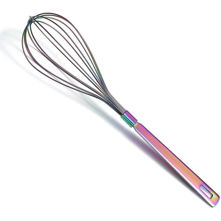 Rainbow Whisk, Stainless Steel Whisk for Cooking, with Titanium Rainbow ...