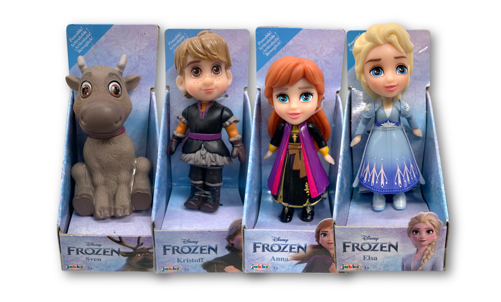 Disney Frozen Mini Anna And Elsa Poseable 3 5 Doll Figure Set Of 4 Value