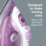Hamilton Beach Steam Iron with Extra-Glide Nonstick Soleplate, Fast ...