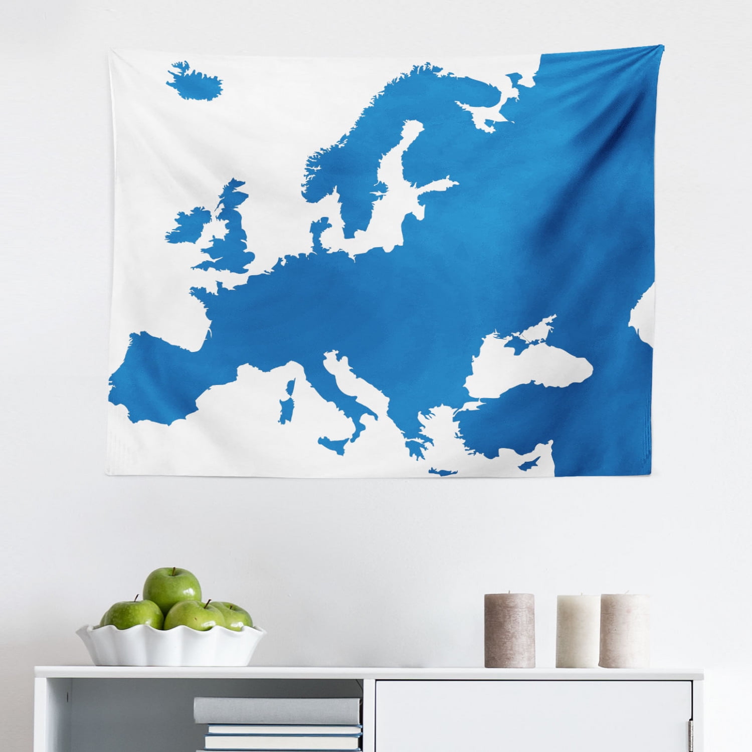Ireland Map Tapestry, Computer Graphical Country Mapping Logo Shape ...