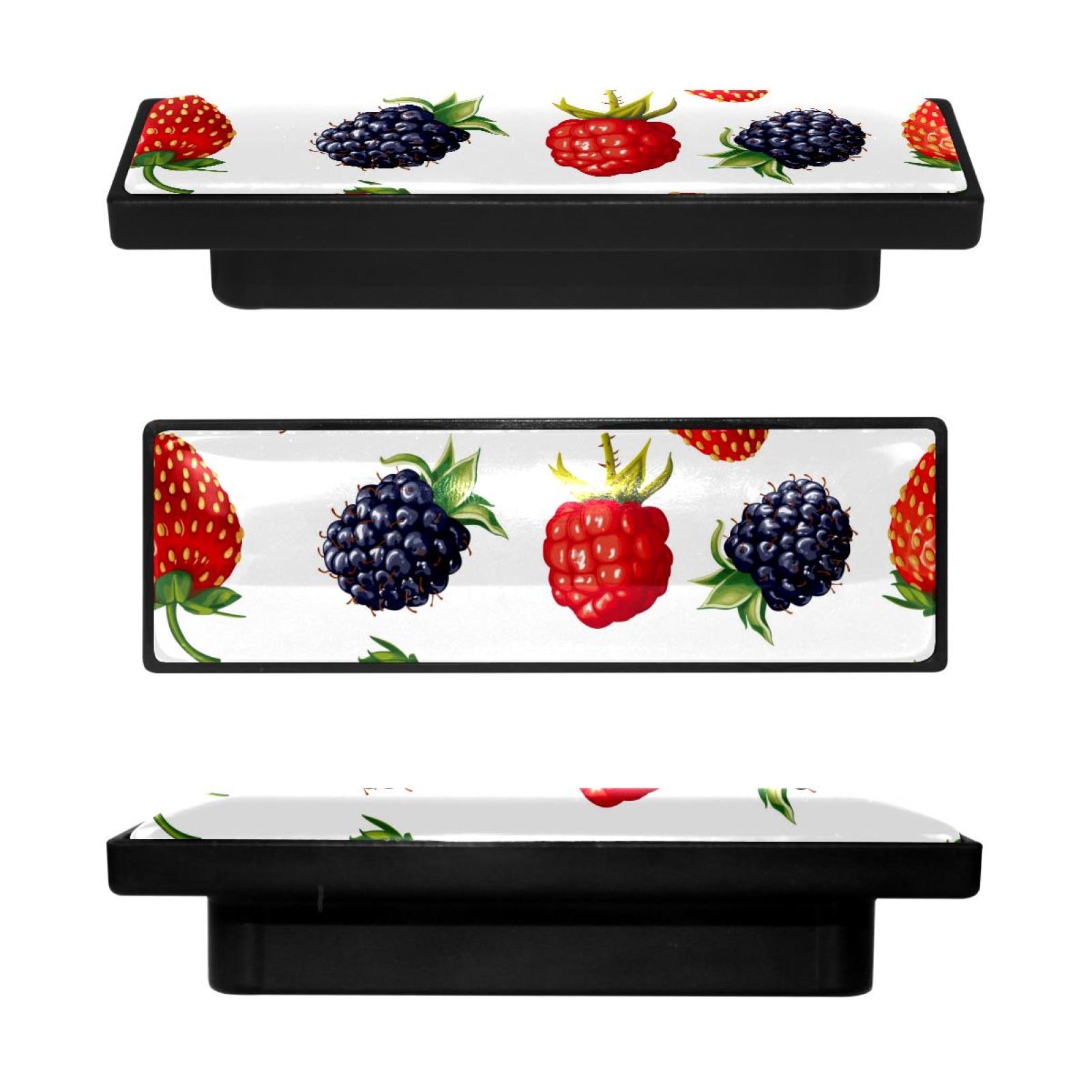 4 Pcs Rectangle Cabinet Handle Cupboard Knob Drawer Pulls Handle Sweet ...