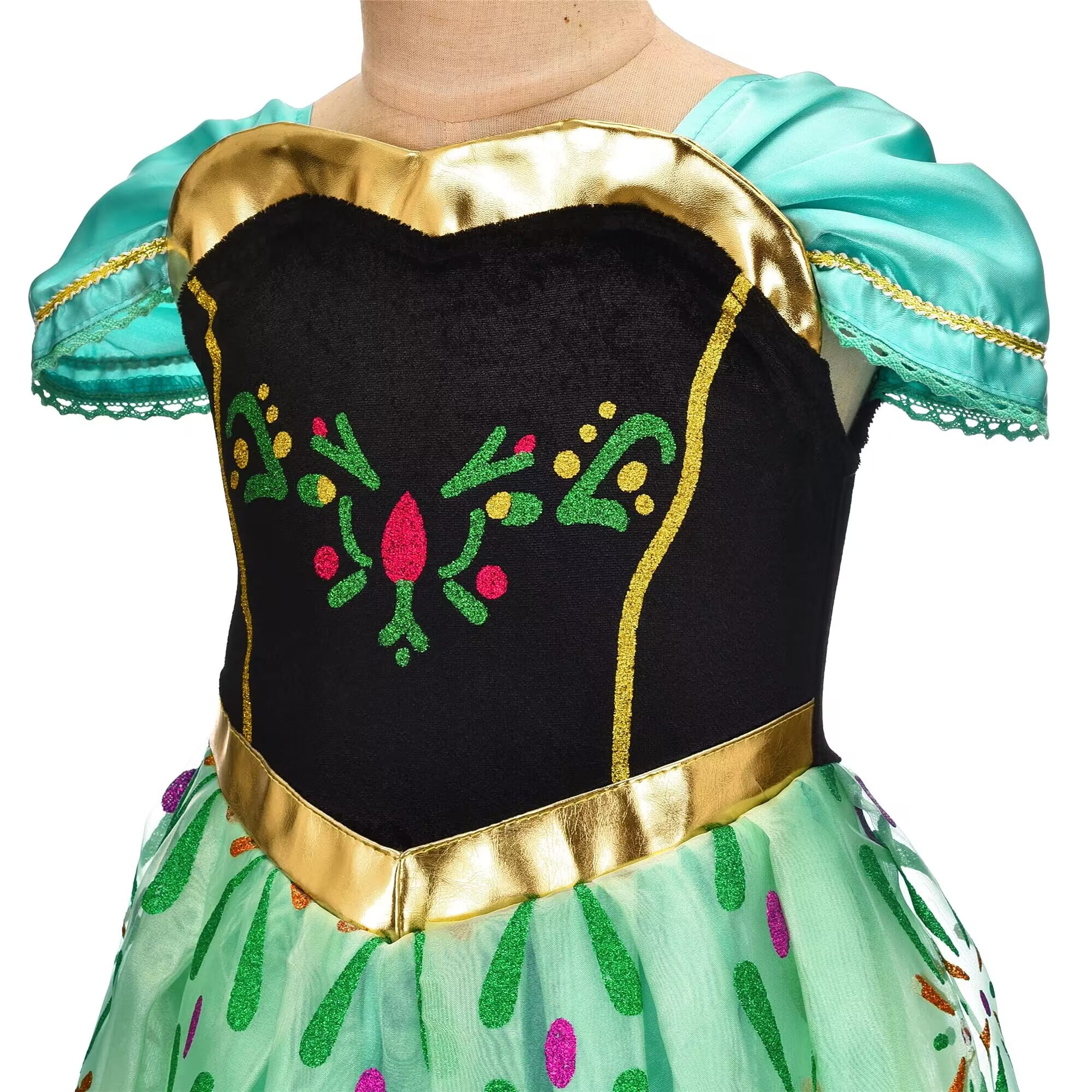 Frozen Anna Green Dress Cosplay