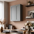 LIANGKA Classic Shaker Style Wall Mount Cabinet 27 Inch Double Door ...