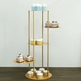 Efavormart 5-Tier Gold Metal Tall Round Display Stand for Desserts and ...