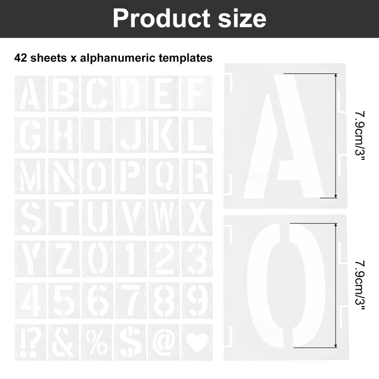 3 Inch Alphabet Stencils Printable DIY Alphabet Stencil Set Gator, 3