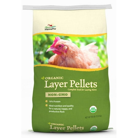 Manna Pro Layer Pellets for Chickens | Non-GMO & Organic High Protein ...