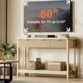 51" Fluted Console Table for Entryway, Living Room, Hallway, or Behind ...