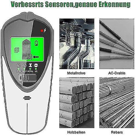 4 In 1 Digital Construction Detector, Wall Detector With Lcd Display ...