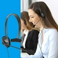 MINGPAI USB Headset with Microphone Single-Sided Computer Headphone ...