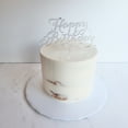 HAPPY BIRTHDAY CURSIVE CAKE TOPPER - Walmart.com