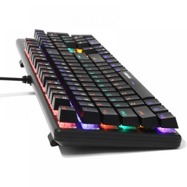 Sceptre SK-604 104 Key USB Wired Illuminated Mechanical Gaming Keyboard ...