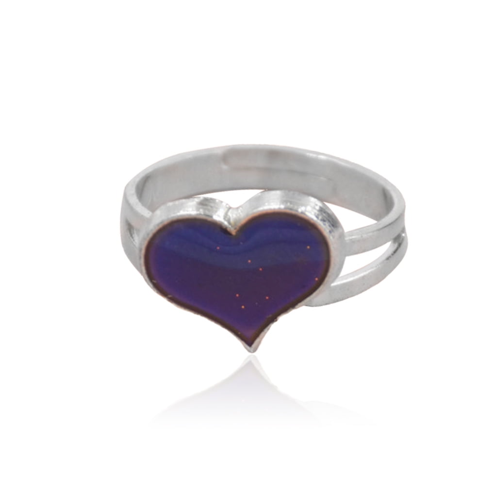 WREA Mood Rings Color Change Adjustable Temperature Emotion Feeling ...