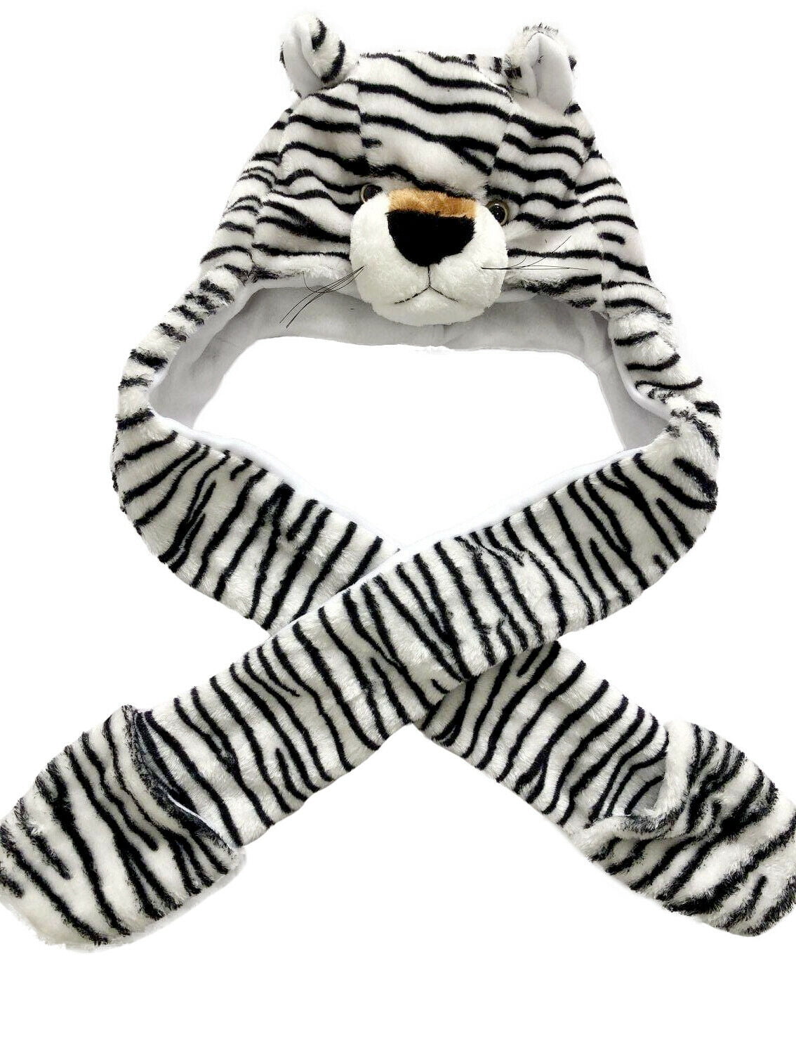 Animal Hood Hat for Kids and Adults One Size, Animal Hat with Mittens ...