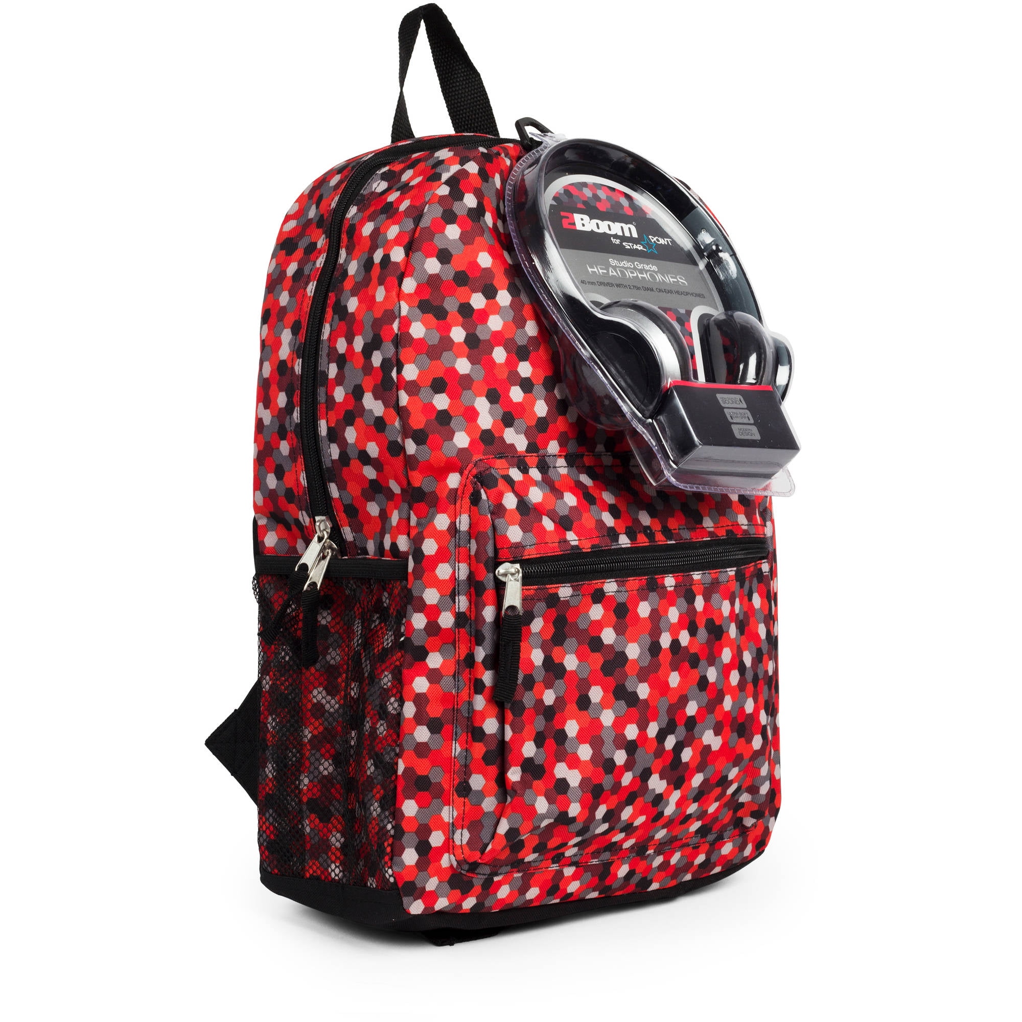 17" Printed Backpack with Headphones - Walmart.com