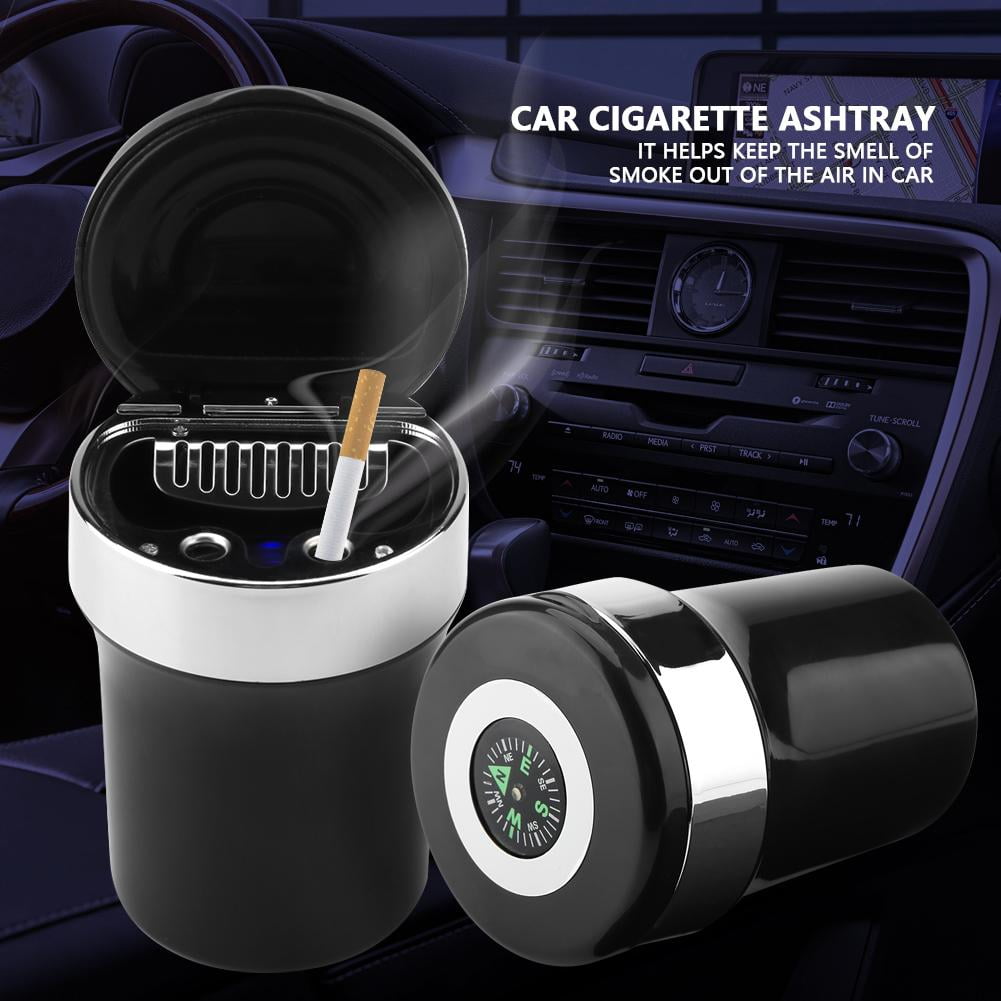 TOPINCN Portable LED Light Auto Car Cigarette Ash Smoke Ashtray Cup ...
