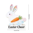 DZQMTKX Handcrafted Wood Easter Bunny Egg Tabletop Ornament, Spring ...