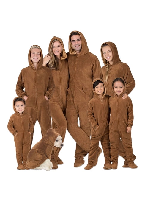 Footed Pajamas - Family Matching Snow Blizzard Day One Pieces for Boys ...