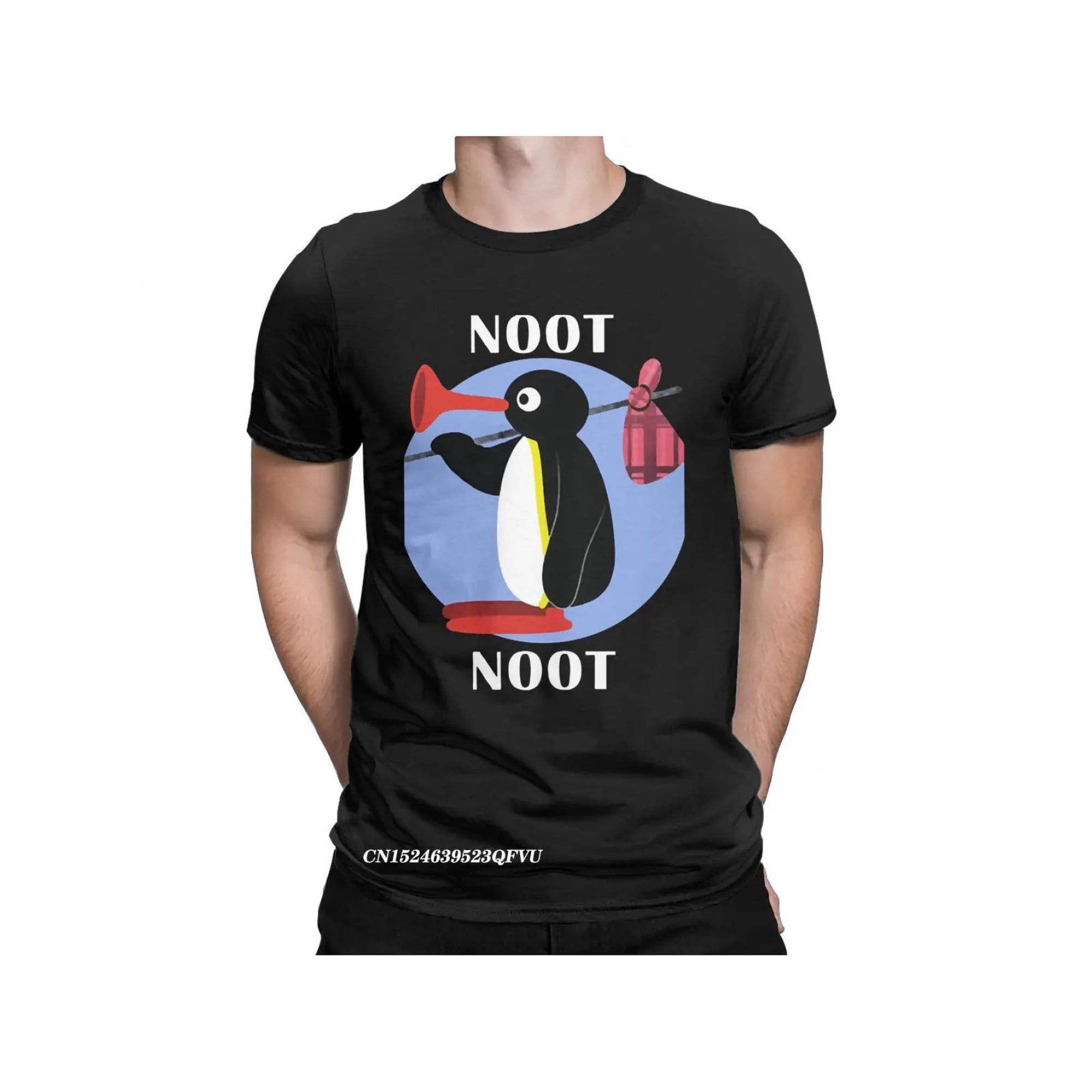 Click here for Yingd Noot Noot Pingu Vintage Cotton T Shirt For M... prices