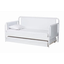 Baxton Studio Lucera Bobbin Daybed - Wooden Spindle Bed Frame, Classic ...