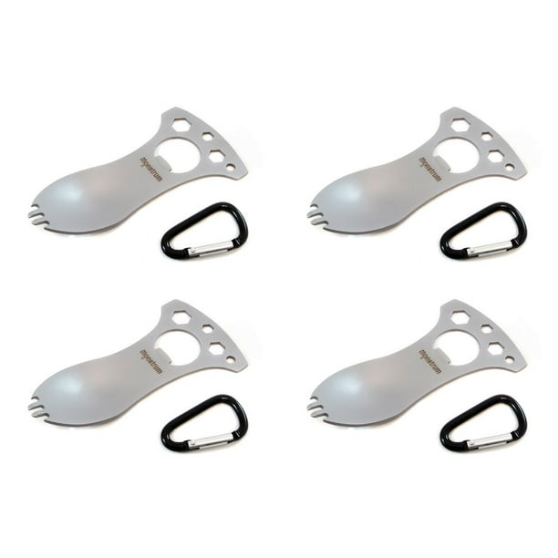 Monstrum Tactical Multi-Function Utility Spork (Set of 4 - Silver ...