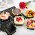 30 Pack 5oz Pink Mini Cake Pans with Lids and Disposable Spoons ...