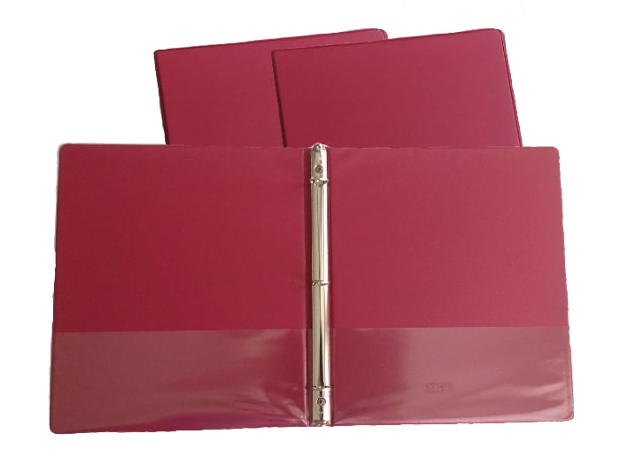 Burgundy Vinyl Standard 3-Ring Binders, 1/2-Inch, for 8.5" x 11" Sheets ...