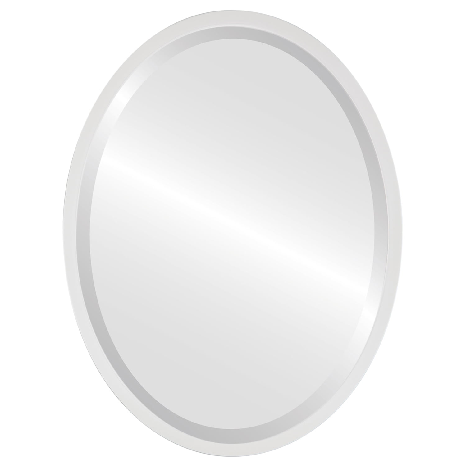 Click here for Ovalcrest London Framed Oval Mirror - Linen White... prices