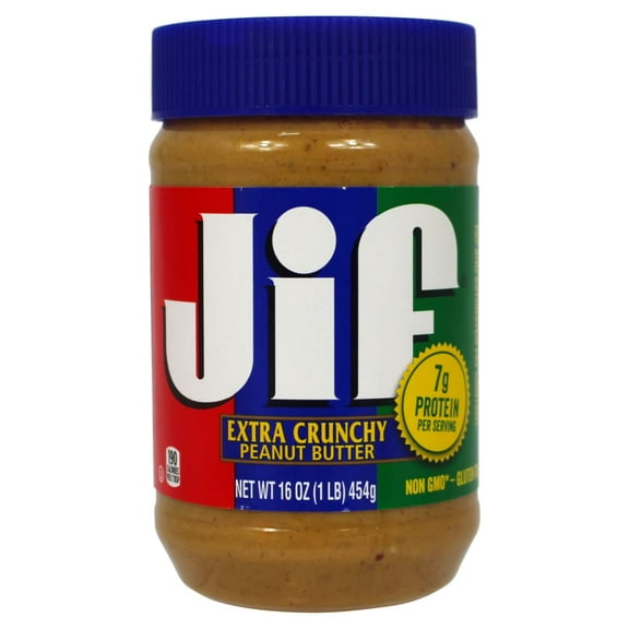 Simply Jif Creamy Peanut Butter, 15.5 Ounces, Low Sodium, Gluten-Free ...
