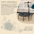 Lifepro Rebounder Trampoline for Adults with Handle & Jump Counter, 40 ...