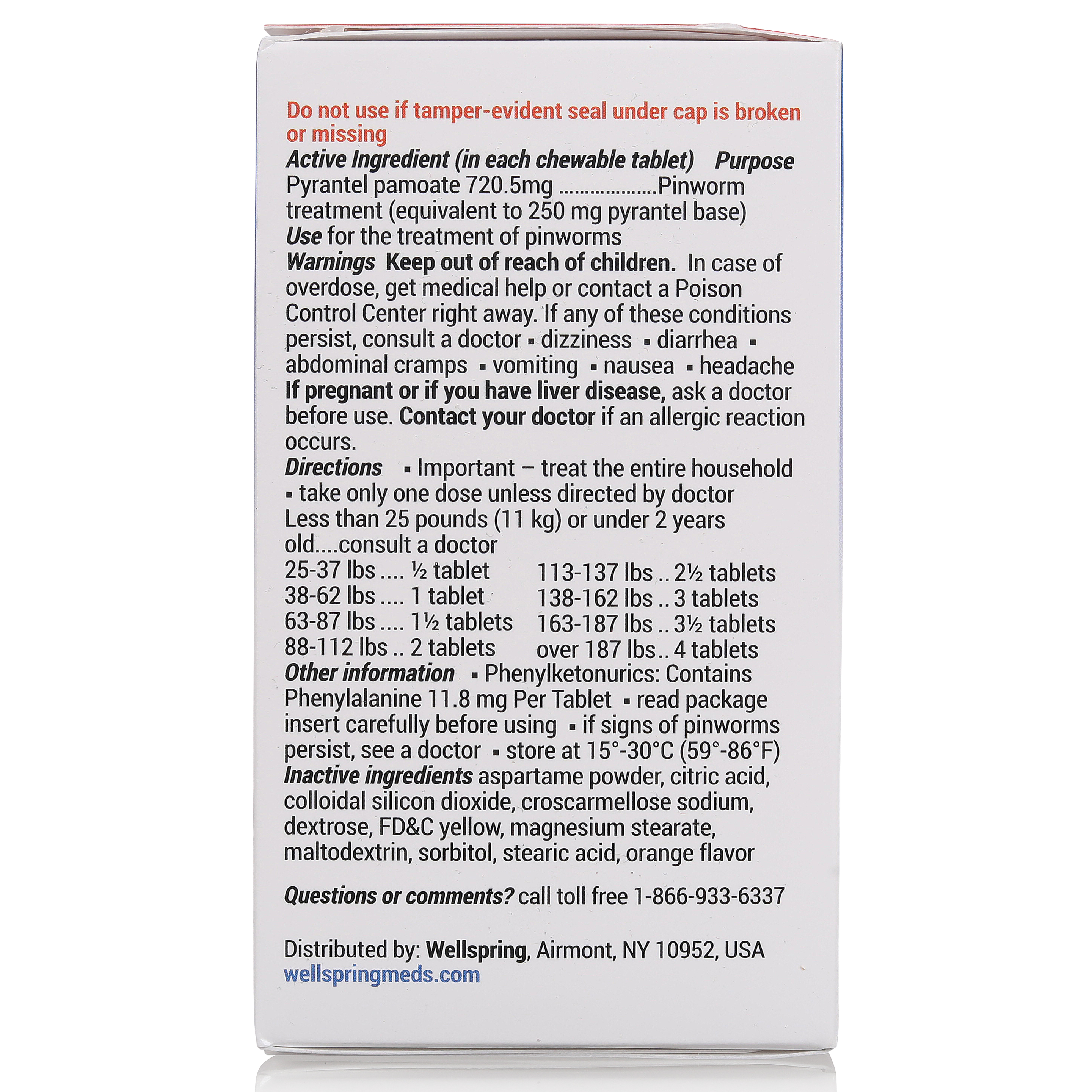 Buy Pin-Rid | Pinworm Treatment | Pyrantel Pamoate 250 mg | 12 Chewable ...