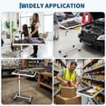 Gaderth Adjustable Rolling Work Table with Wheels, 220LBS Mobile ...