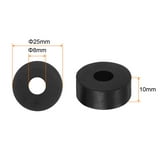 Rubber Spacer 8mm x 25mm x 10mm Anti Vibration Rubber, 16 Pieces ...