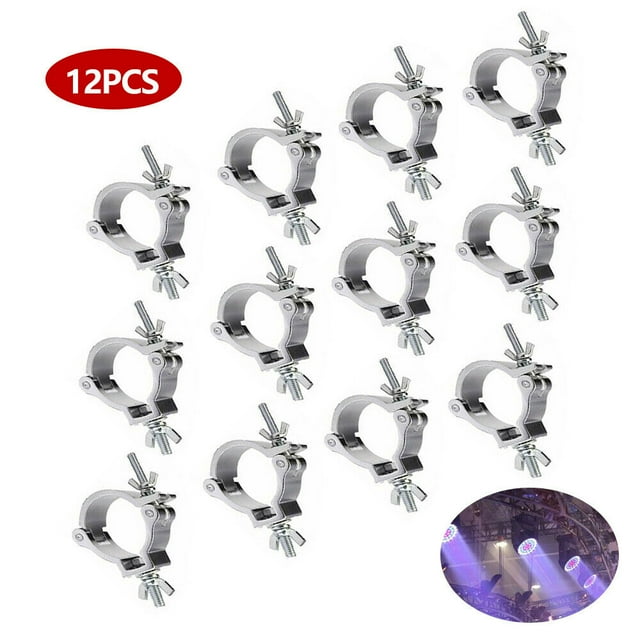 CNCEST 12 Pack Quick Release Lever Stage Light Clamps, 2'' Aluminum ...