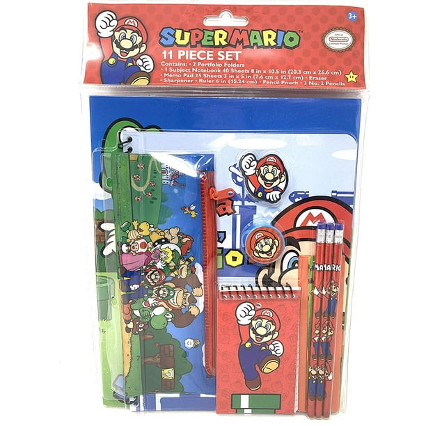 Stationery Set - Nintendo - Super Mario 11Pcs Value Pack 043179 ...