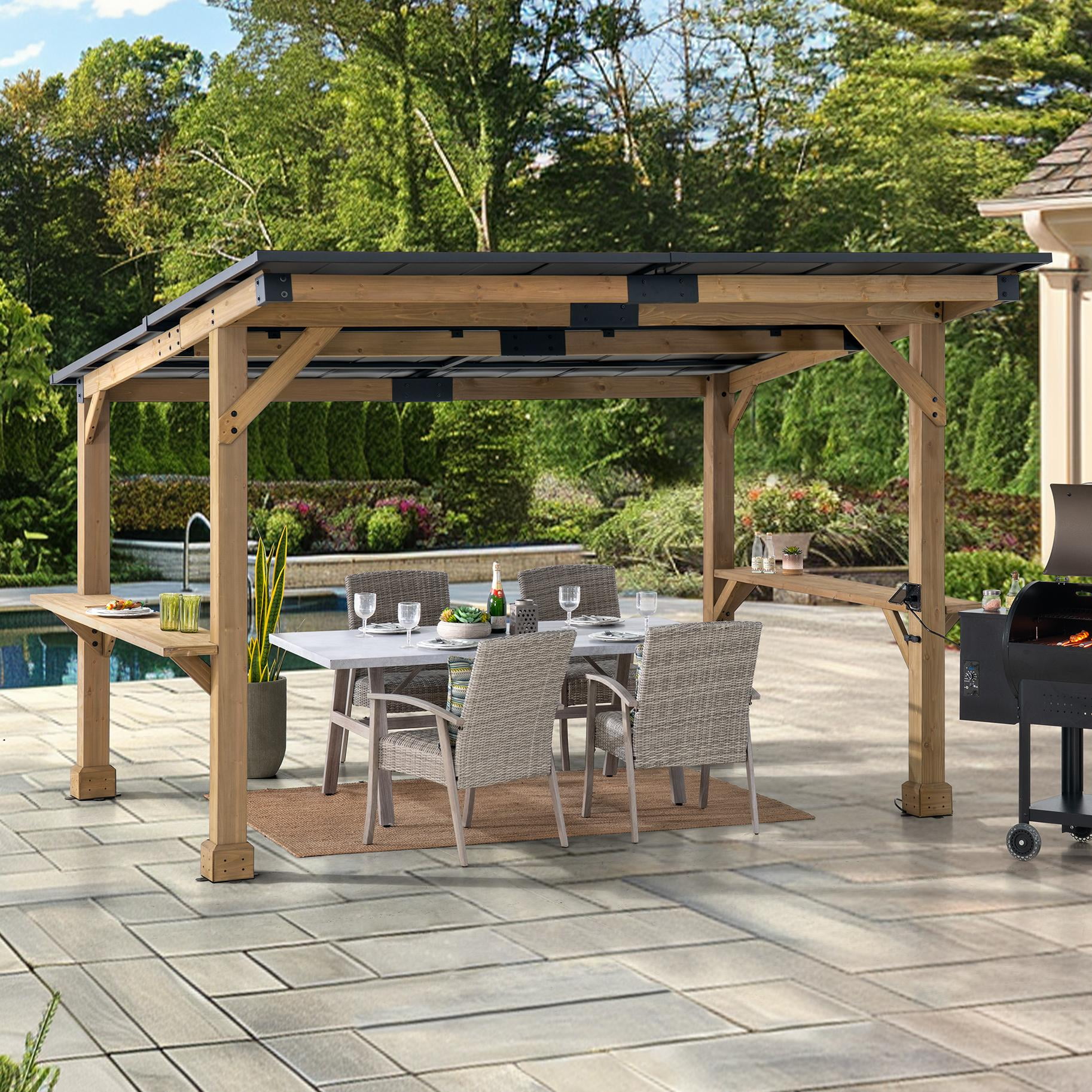 Click here for Sunjoy Group Sunjoy Outdoor Patio 10 X 12 Ft. Gaze... prices