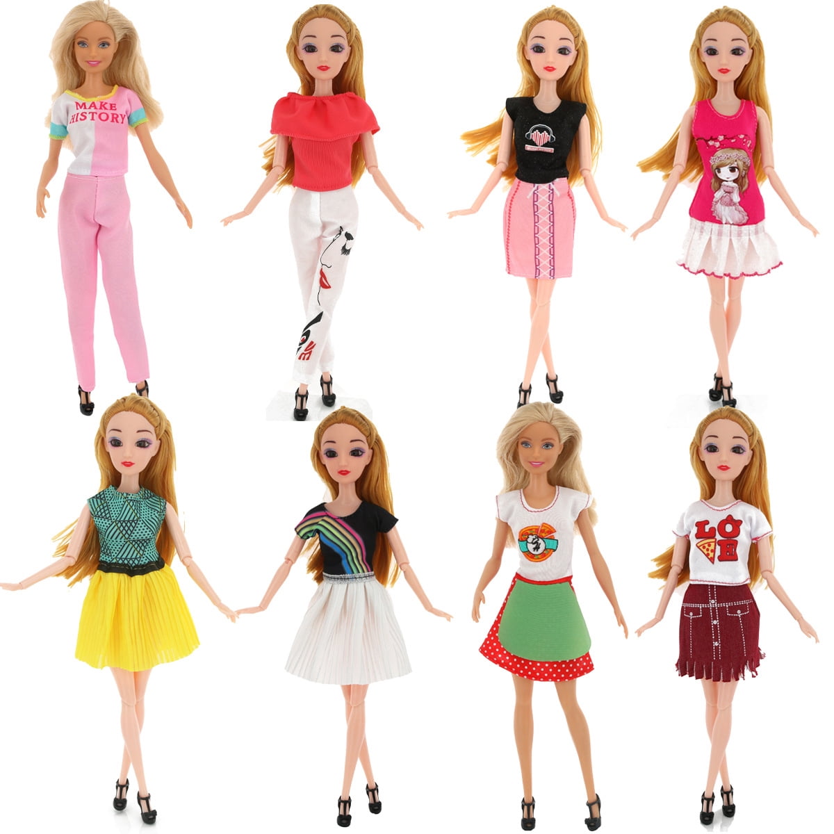 JM 15 piezas Barbie Fashion Costume, 15 accesorios para muñecas, para ...
