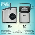Deco Compact Countertop Ice Maker, 26LBs in 24HRs, 9 Bullet Ice Cubes ...