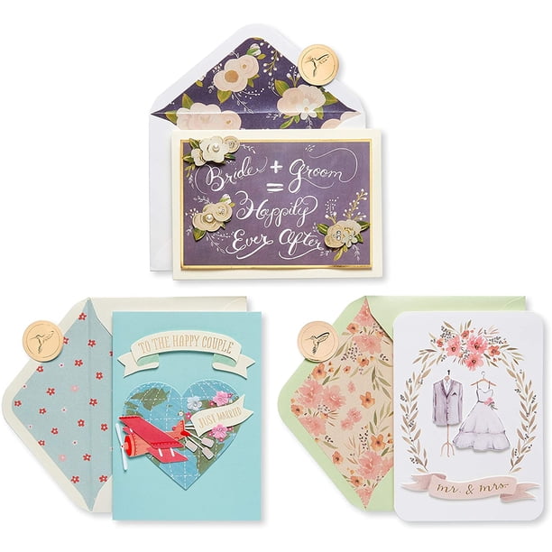 Papyrus Wedding Cards, Congratulations Assortment (3-Count) - Walmart.ca